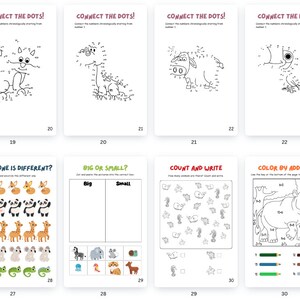 Animal Activity Book | Coloring, Writing, and More Fun Activities for ...