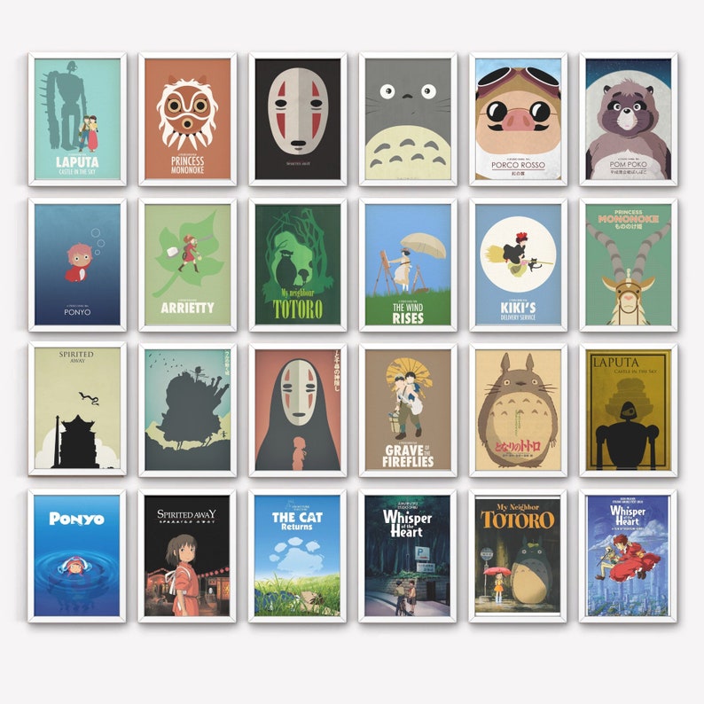 50 Studio Ghibli Posters - Etsy Canada