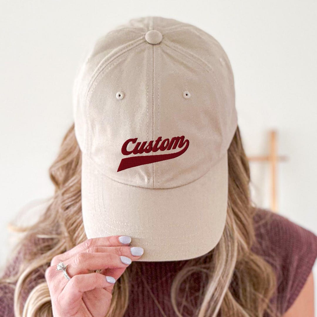 Custom Embroidered Dad Hat Personalized Custom Text Dad Hat College ...