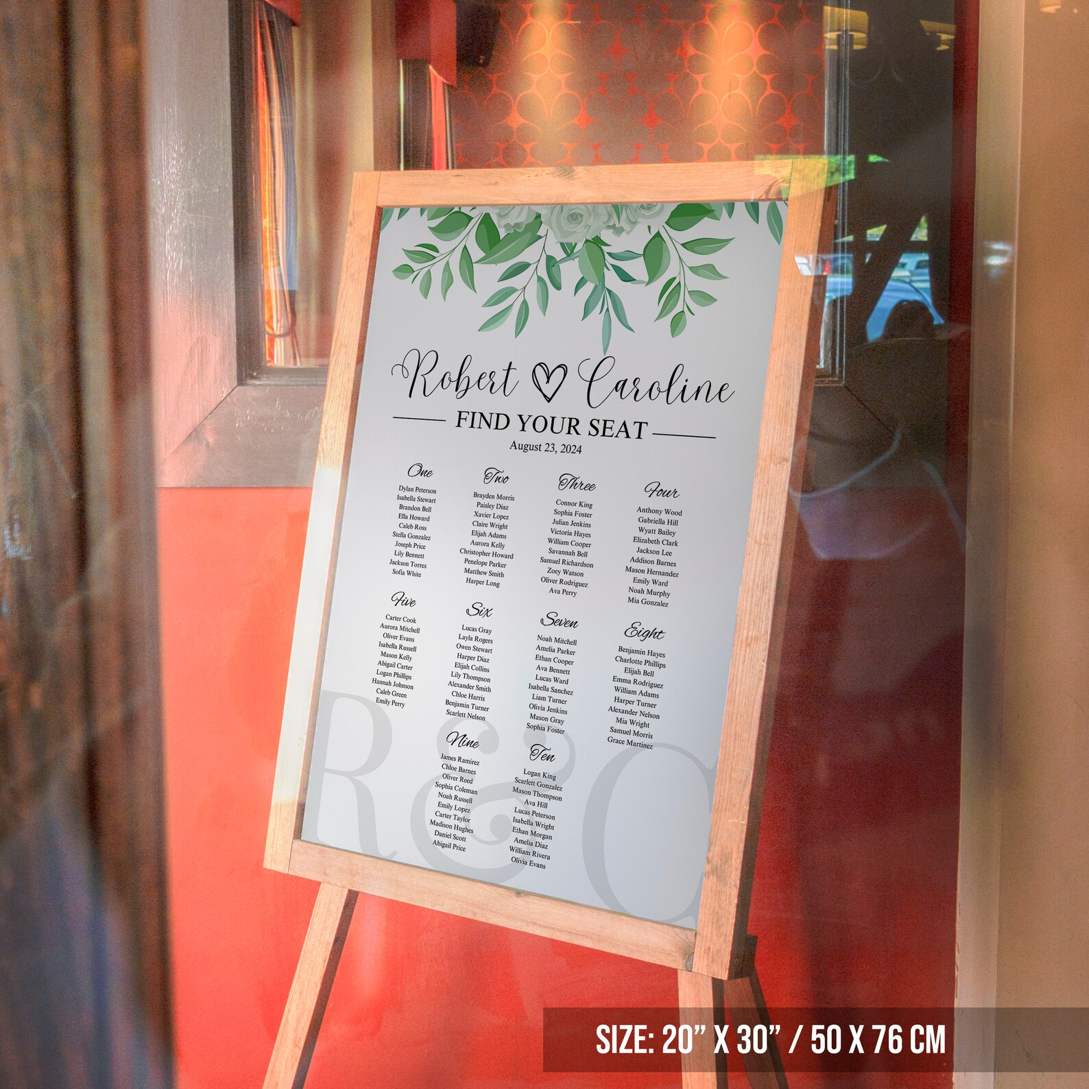 Seating Chart Template, Editable Seating Plan, Printable Seating Chart ...