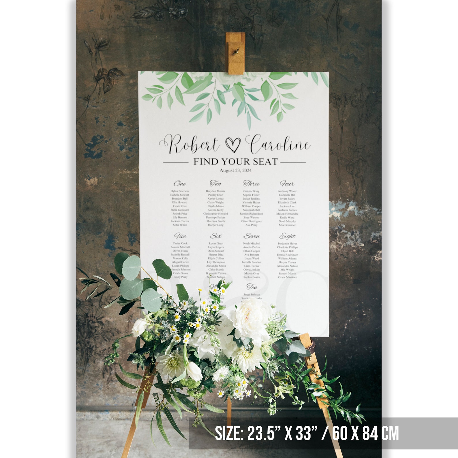 Seating Chart Template, Editable Seating Plan, Printable Seating Chart ...