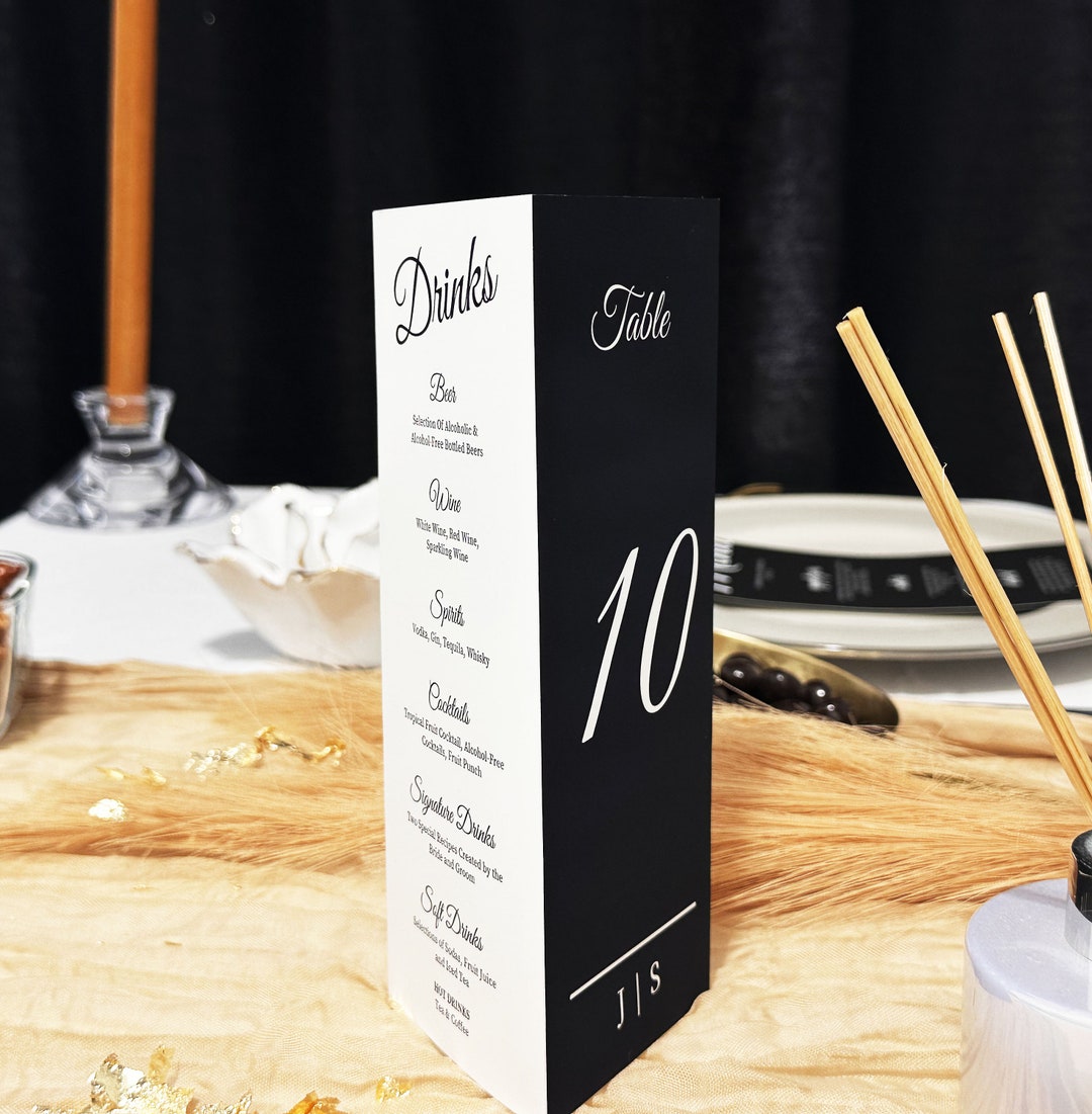 Modern Tri-fold, Table Number , Instant Download, Editable Tri-fold ...