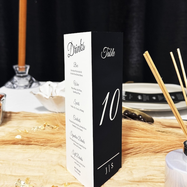 Wedding Folded Table Numbers - Etsy