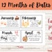 12 Months of Dates- Anniversary Gift- Valentine's Day Gift for ...