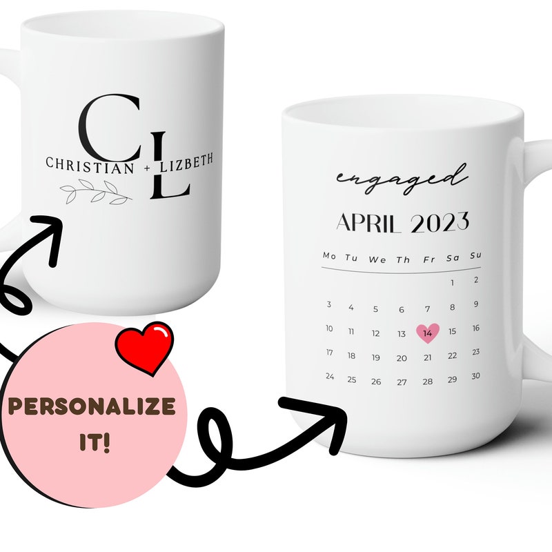 Engagement Mug - Etsy