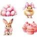 Pink Easter Watercolor Clipart, Pink Easter PNG, 19 Pink Easter ...