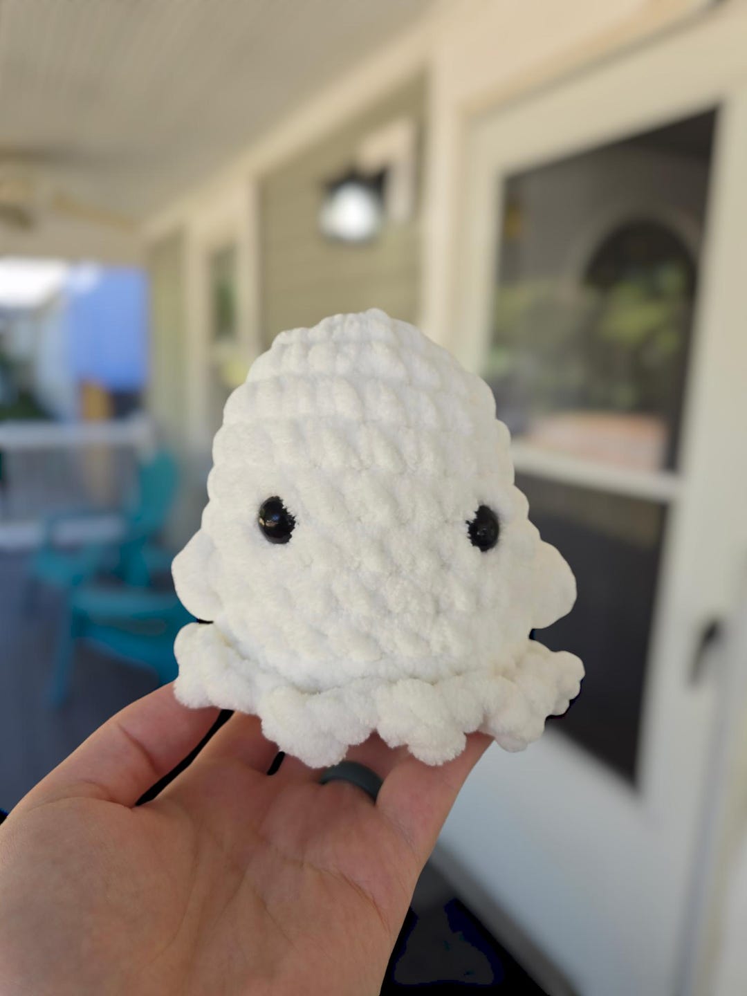 Crochet Ghost Plushie Handmade Stuffed Animal - Etsy