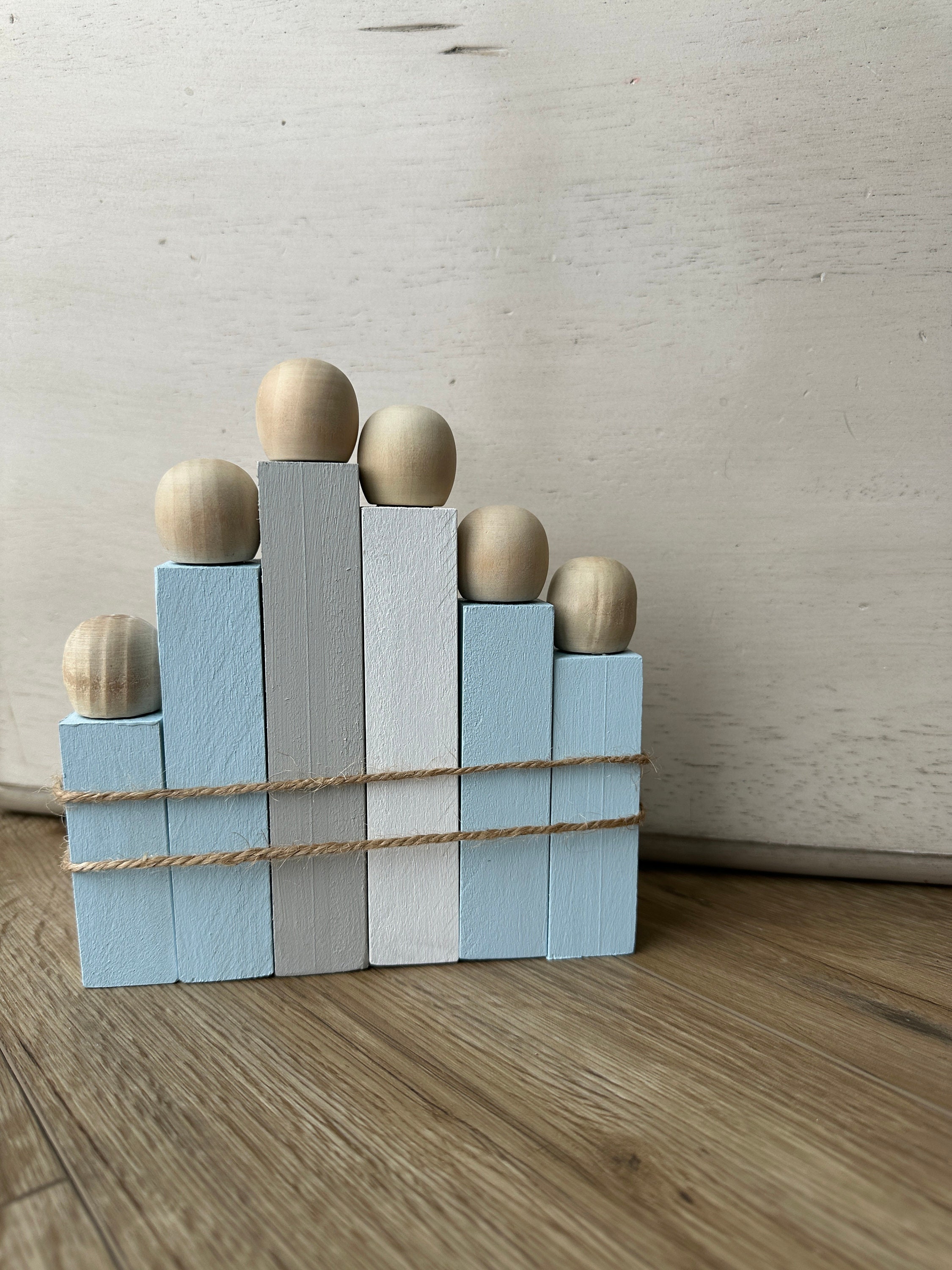 Wooden Block Family - Etsy