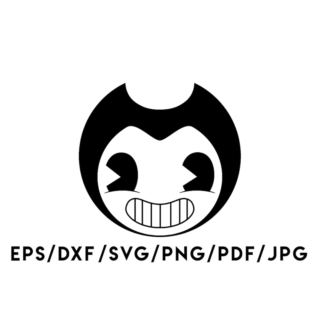 Bendy and the Ink Machine Character Face Design Instant Download Svg ...