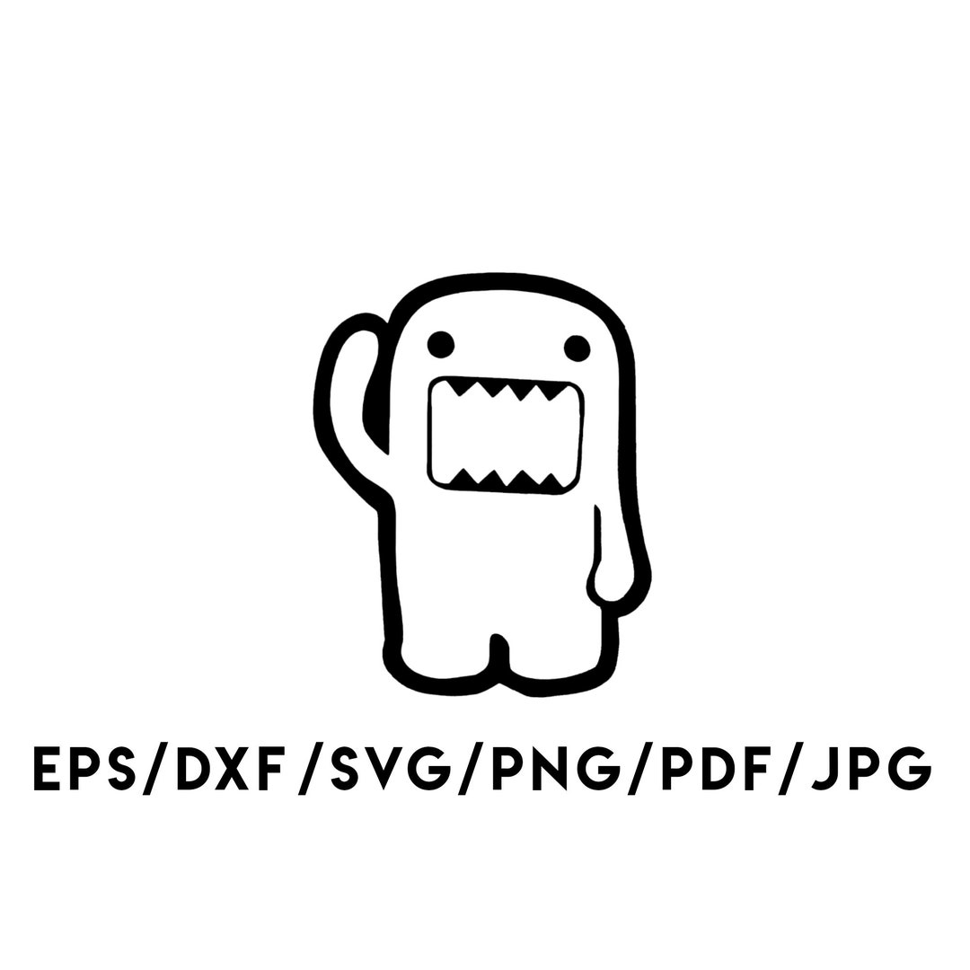 Domo Kun Design Instant Download Svg, Eps, Dxf, Png, Pdf, Jpg Digital ...