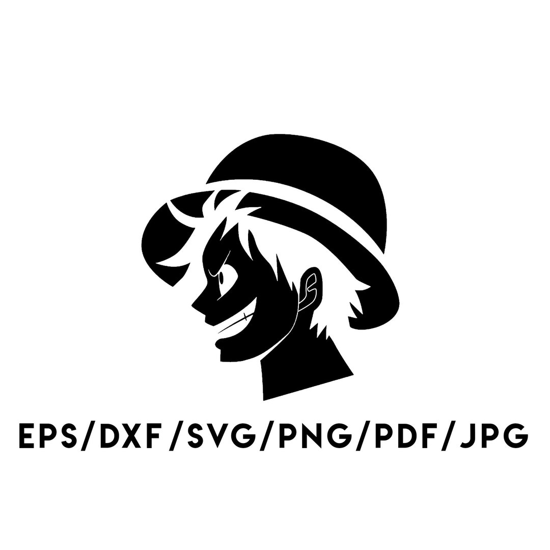 Luffy One Piece Design Instant Download Svg, Eps, Dxf, Png, Pdf, Jpg ...