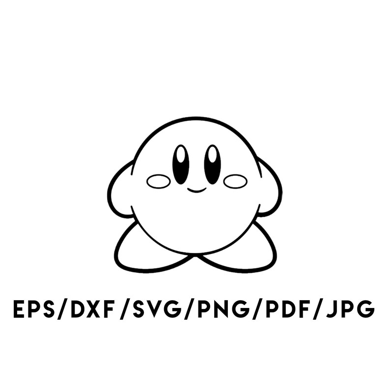 Kirby Design Instant Download Svg, Eps, Dxf, Png, Pdf, Jpg Digital ...