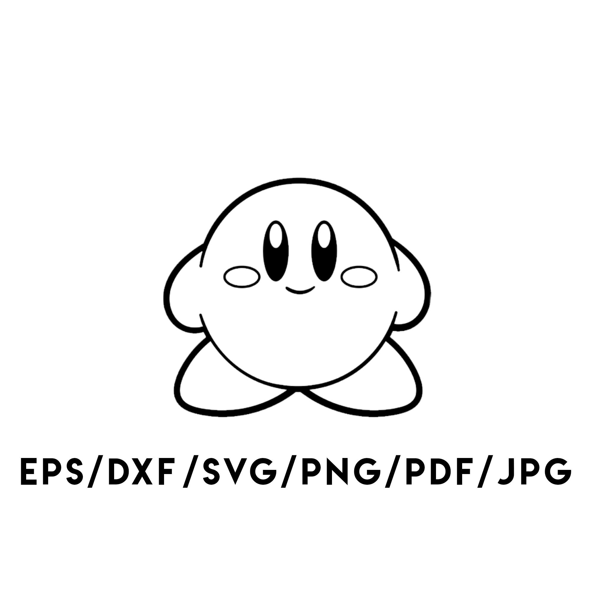 Kirby Design Instant Download Svg, Eps, Dxf, Png, Pdf, Jpg Digital Download - Etsy