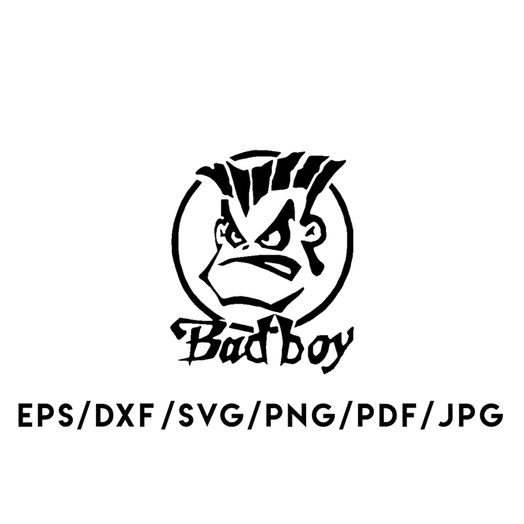 Bad Boy Design Instant Download Svg, Eps, Dxf, Png, Pdf, Jpg Digital ...