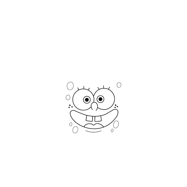 Spongebob Instant Download Svg, Eps, Dxf, Png, Pdf, Jpg Digital ...