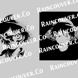 Luffy One Piece Skull & Face SVG PNG | Anime Designs (digital Download ...