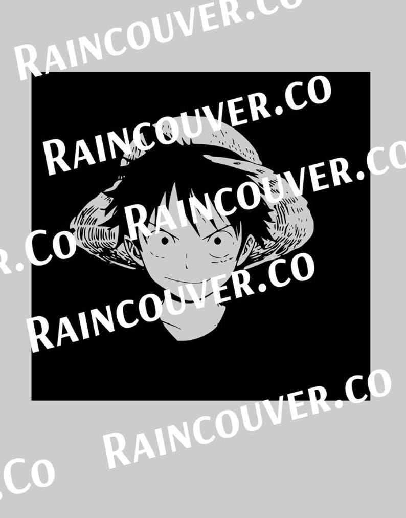 Luffy Skull & Face SVG PNG | One Piece Anime Designs (digital Download ...
