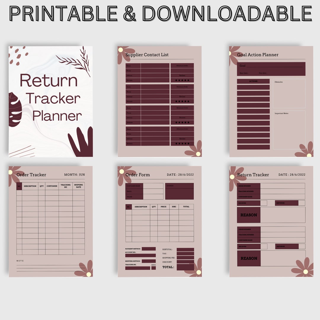 Digital Planners, Calendars, Artwork, Wall Art, Hyperlinked Planner - Etsy