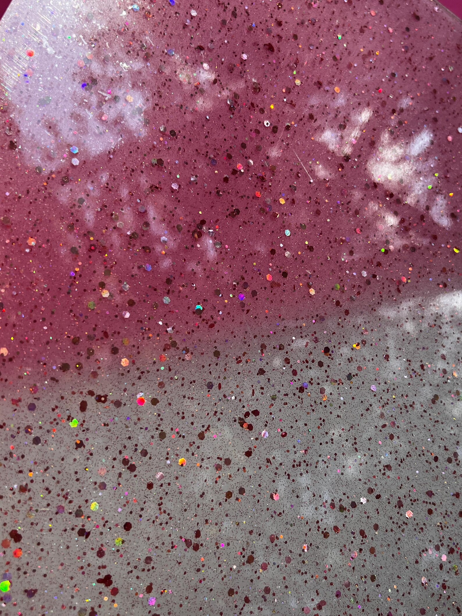 12" X 13" X 1/8" Pink Flake Clear Acrylic Sheet - Etsy