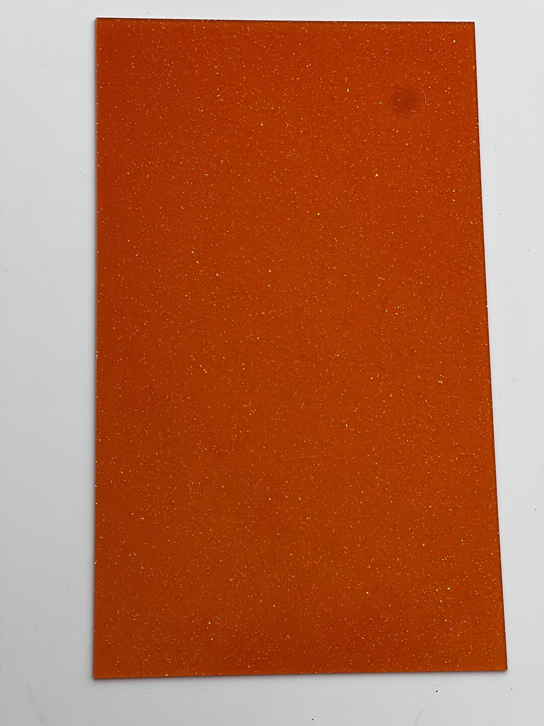 Lámina de acrílico fundido de color naranja brillante de 12" x 18" x 1/ ...