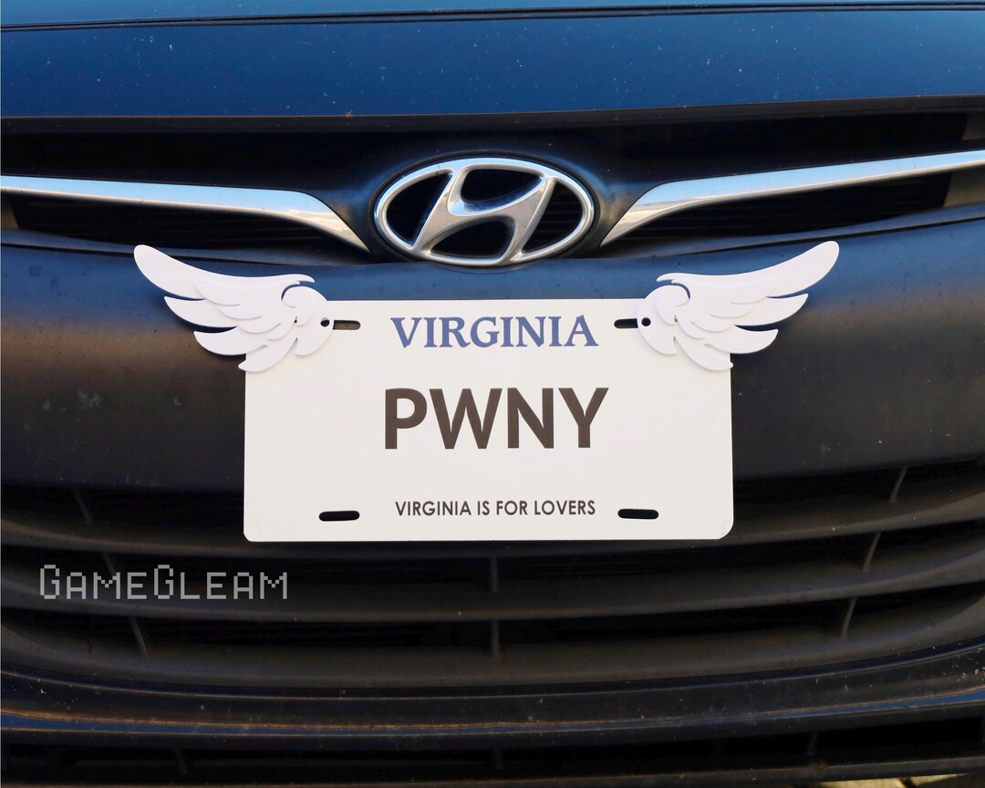 License Plate Angel Wings Pair [pick Your Color, Holographic 5" Wide ...