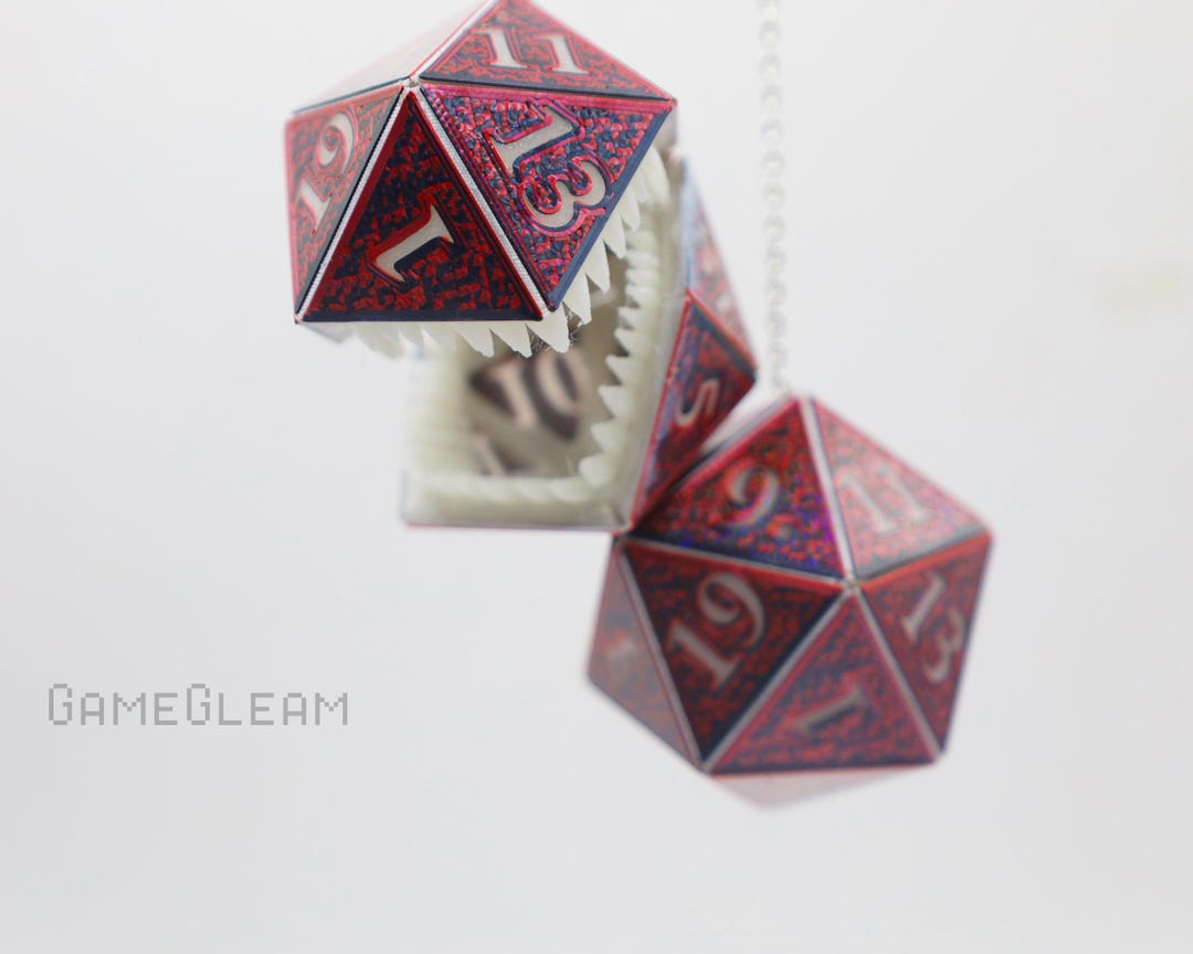 Mimic D20 Car Dice [black/red and Glow in the Dark, Custom 2 ...