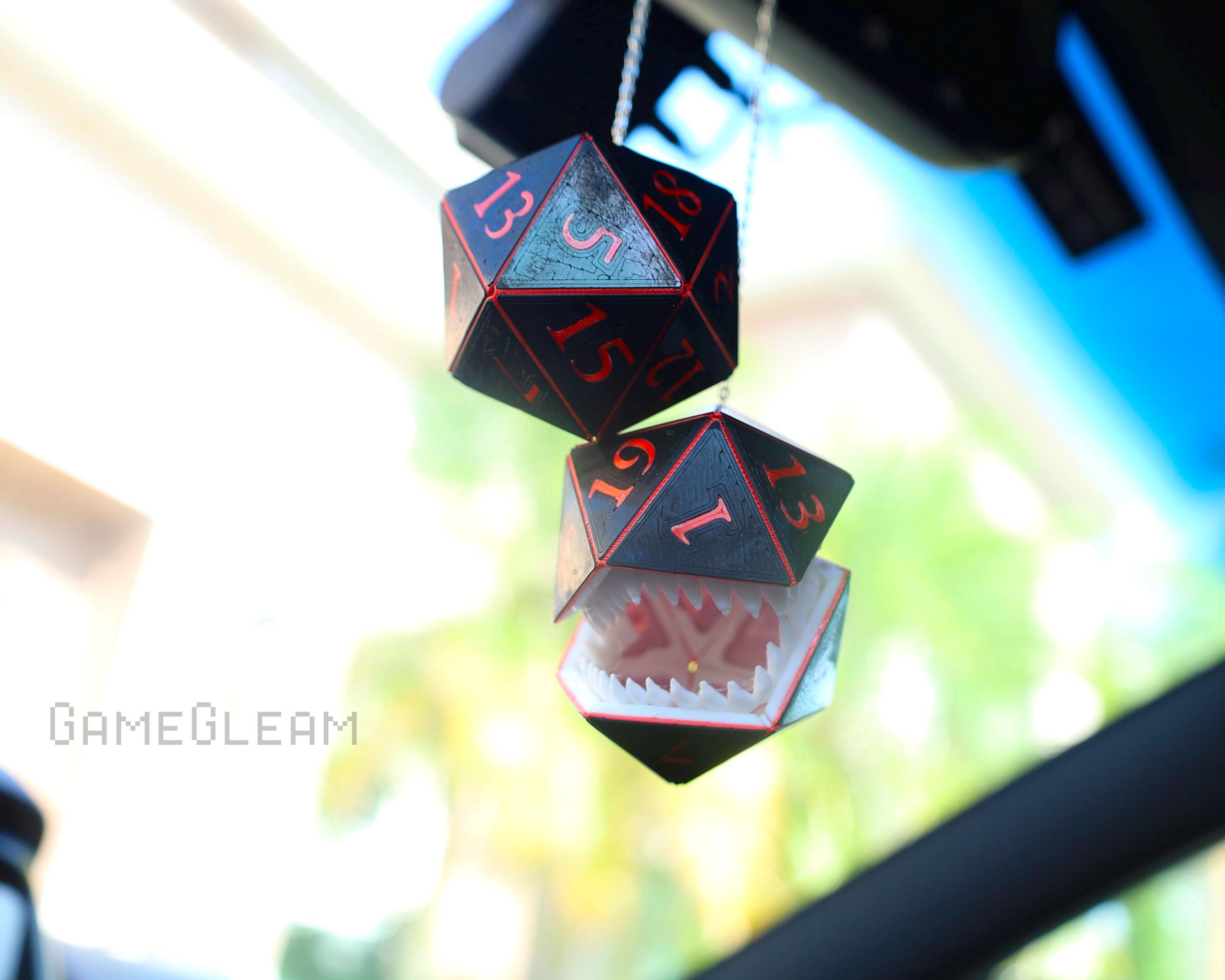 Mimic D20 Car Dice [pick Your Colors, Custom 2" Holographic Charms ...