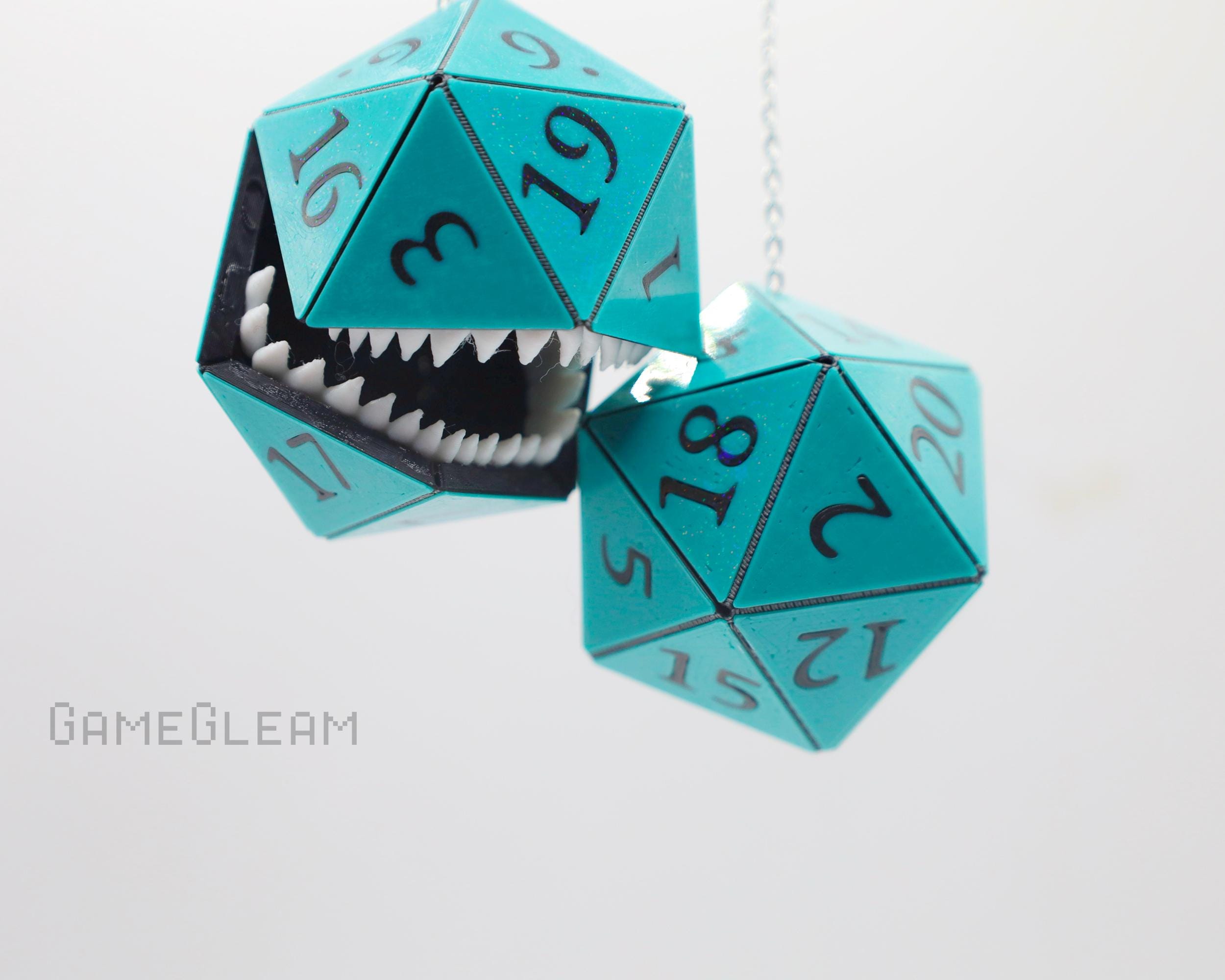 Mimic D20 Car Dice [pick Your Colors, Custom 2" Holographic Charms ...