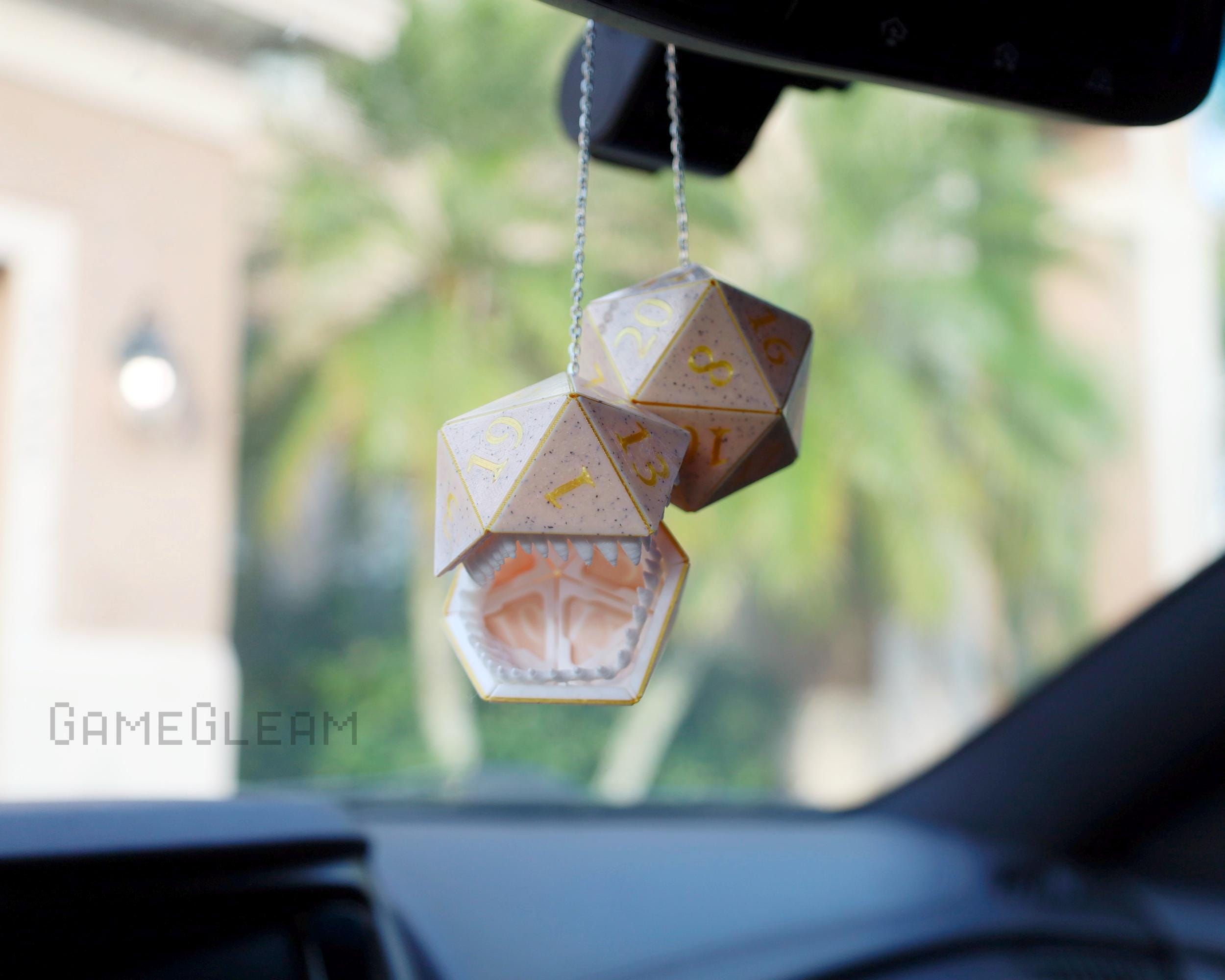 Mimic D20 Car Dice [pick Your Colors, Custom 2" Holographic Charms ...