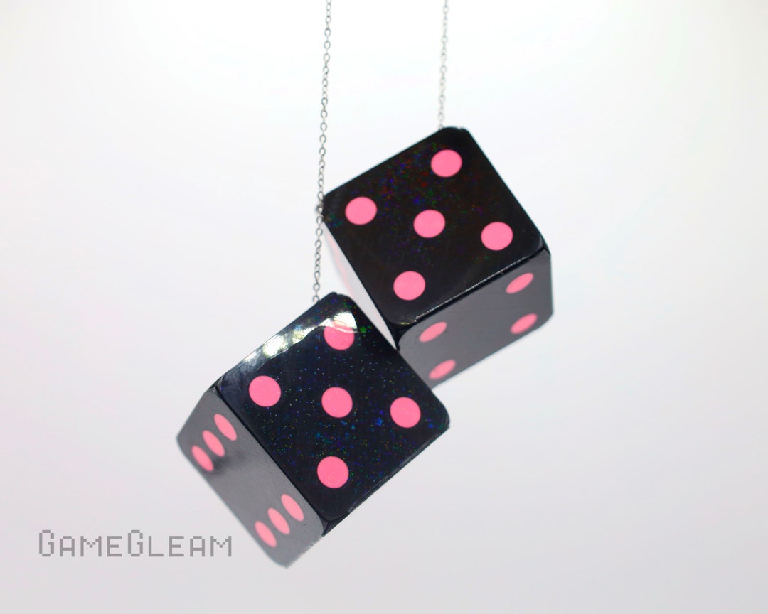 Car Dice Charms: Custom Color Vehicle Interior Decor - Etsy