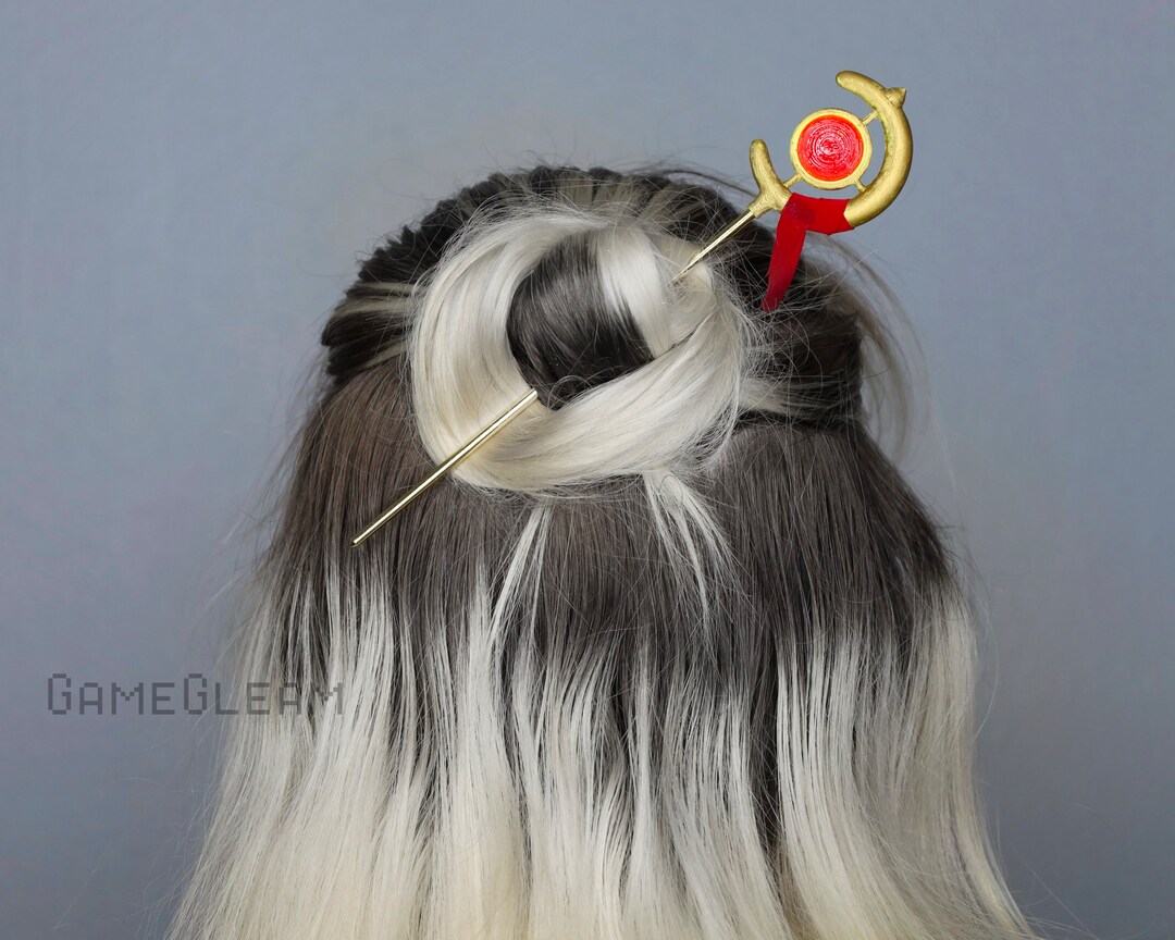 Frieren Staff 7.5" Hair Stick - Hand-painted Decorative Pins, Charms ...