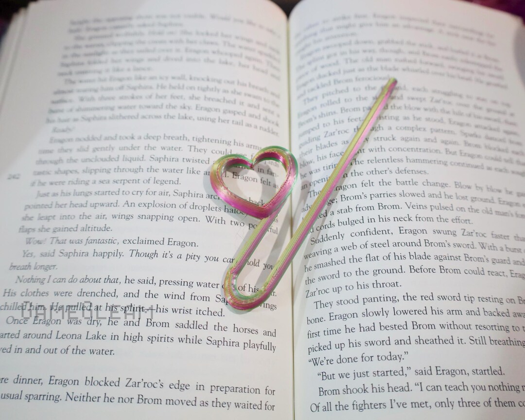 Heart Book Holder Ring: Rose Gold Page Keeper (5 Inch) - Etsy