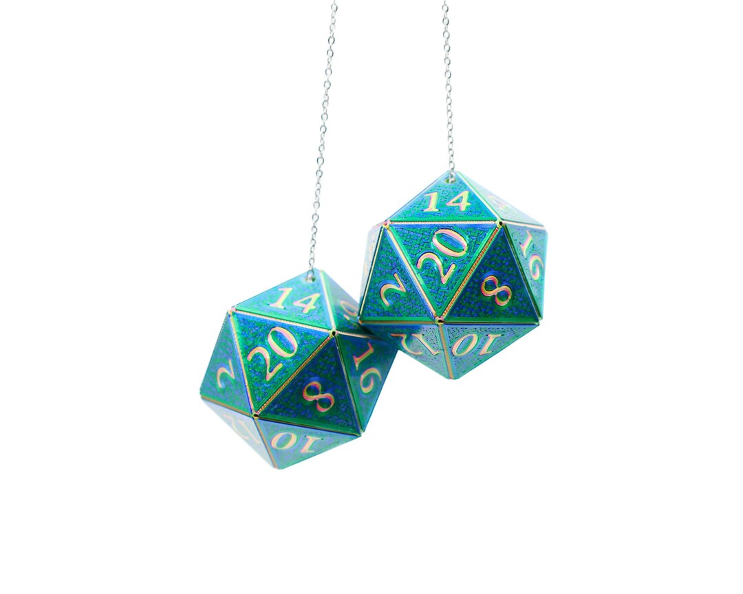 D20 Car Dice: Custom Hanging Charms for Dnd Fans - Etsy