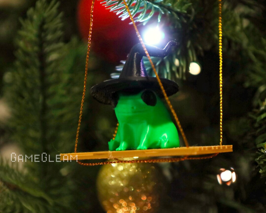 Witch Frog Ornament - Hanging Charm Dangler Accessory - A Witching ...