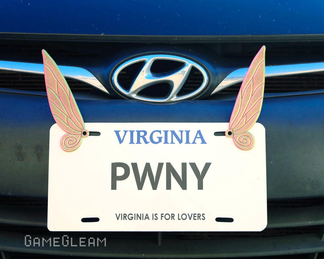 License Plate Fairy Wings Pair [pick Your Colors, Holographic 6.25 ...