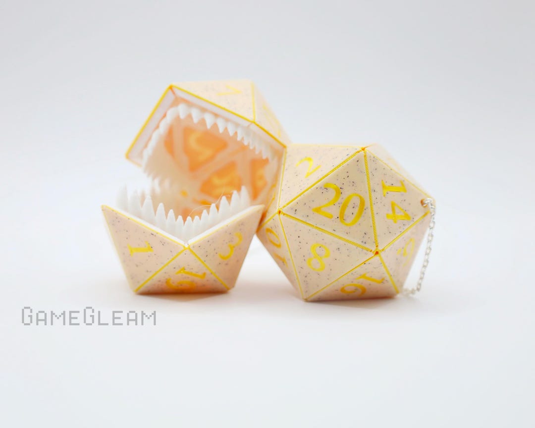 Mimic D20 Car Dice [imitation Marble and Gold, Custom 2" Holographic ...