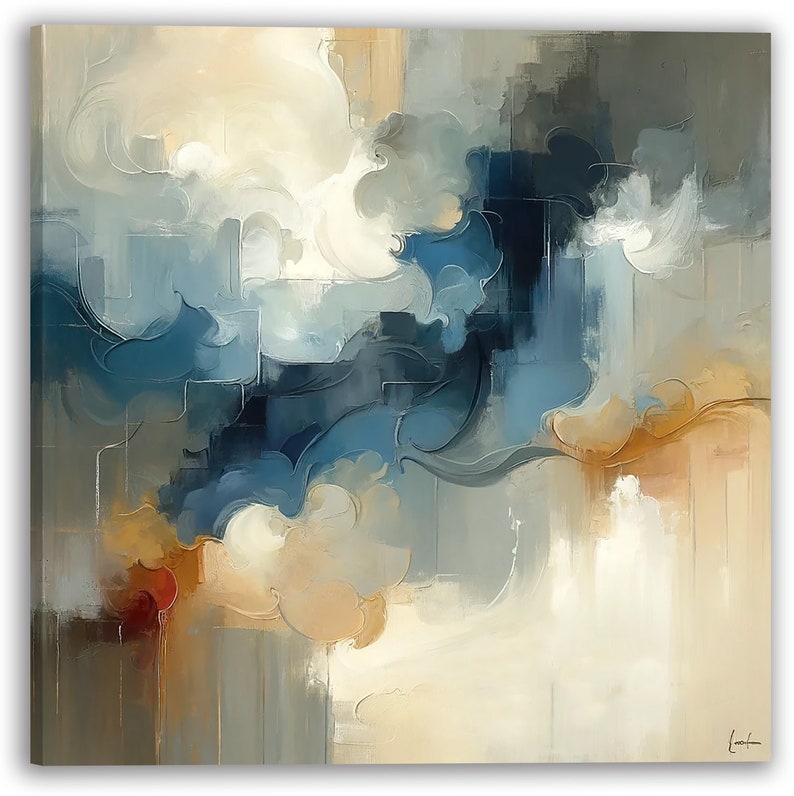 Mystic Drift: Abstract Impressions - Print Canvas Wrapped Wall Art for ...