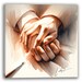 Entwined Hands, Entwined Hearts - Canvas Wall Art - Elegant Home Decor ...