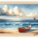 Harbor Hues - Maritime Watercolor Canvas Print Ready to Hang - Etsy