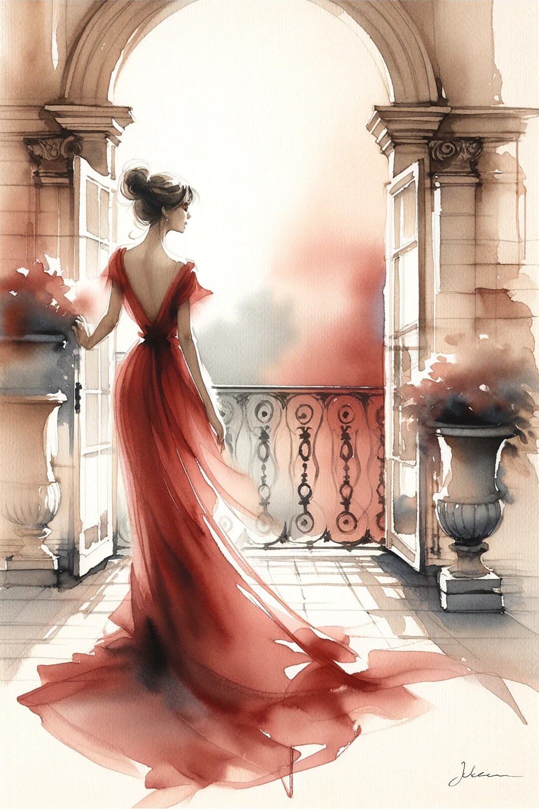 Radiant Night Reflections - Print Canvas Wrapped Wall Art for Living ...