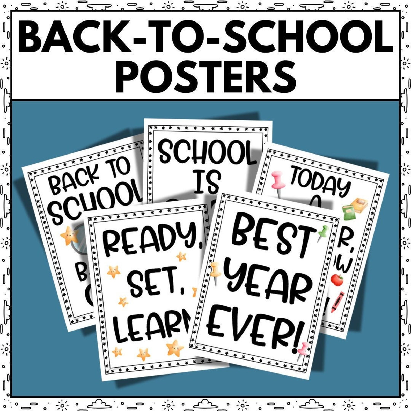 Back-to-school Classroom Posters: Motivational Sayings (PDF) - Etsy
