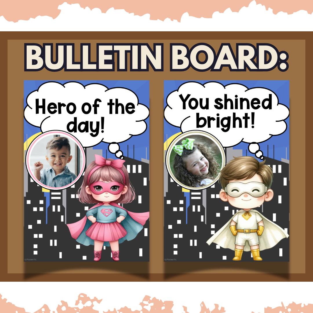 Superheroes Recognition for Back to School Posters and Classroom Decor ...