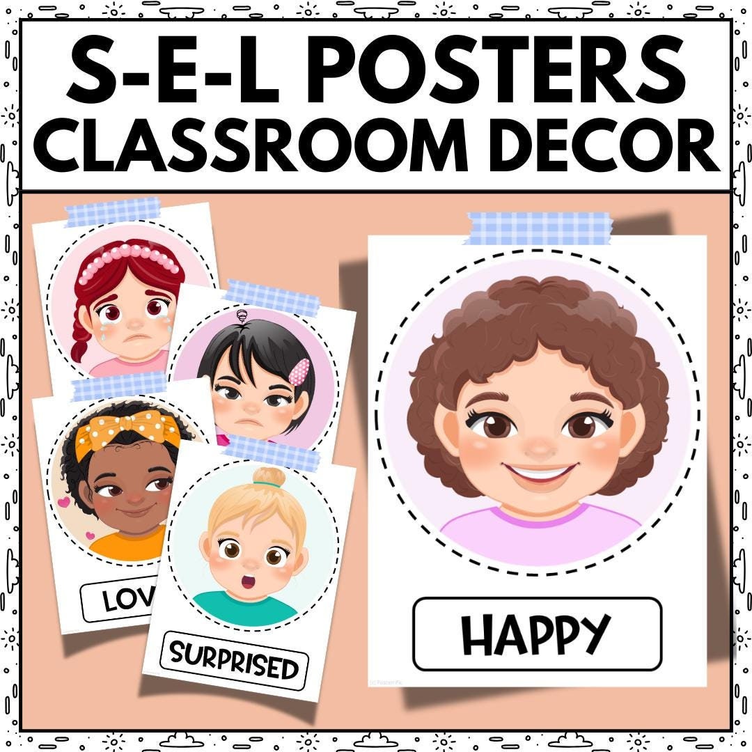 Social Emotional Learning Posters for Classroom Decor and Bulletin ...