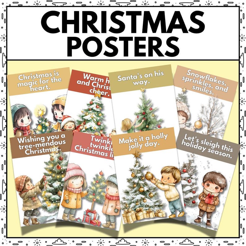 Christmas Posters for Classroom Decor, Christmas Posters Printables ...