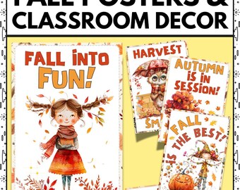 Fall Polaroid Posters: Classroom Decor, Bulletin Board Ideas (digital ...