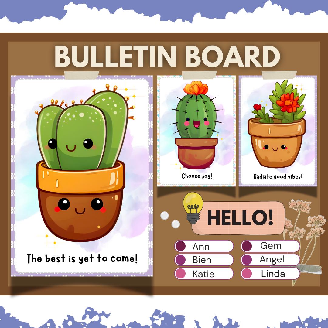 Cactus Classroom Posters: Positive Sayings Decor - Etsy
