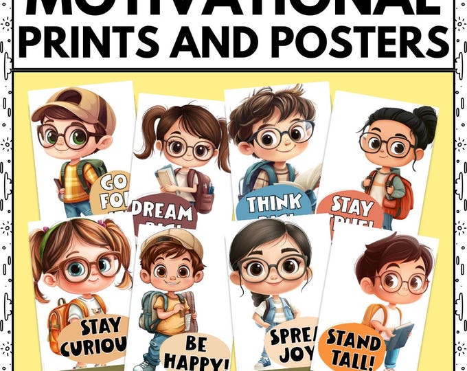 Inspirational and Motivational Classroom Quotes Posters Bundle ...