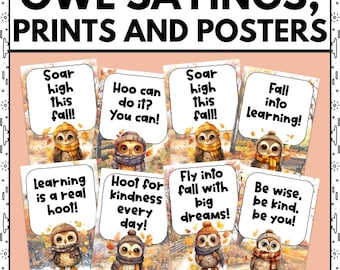 Kindness Posters for Fall Autumn Season Classroom Decor Bulletin Board ...