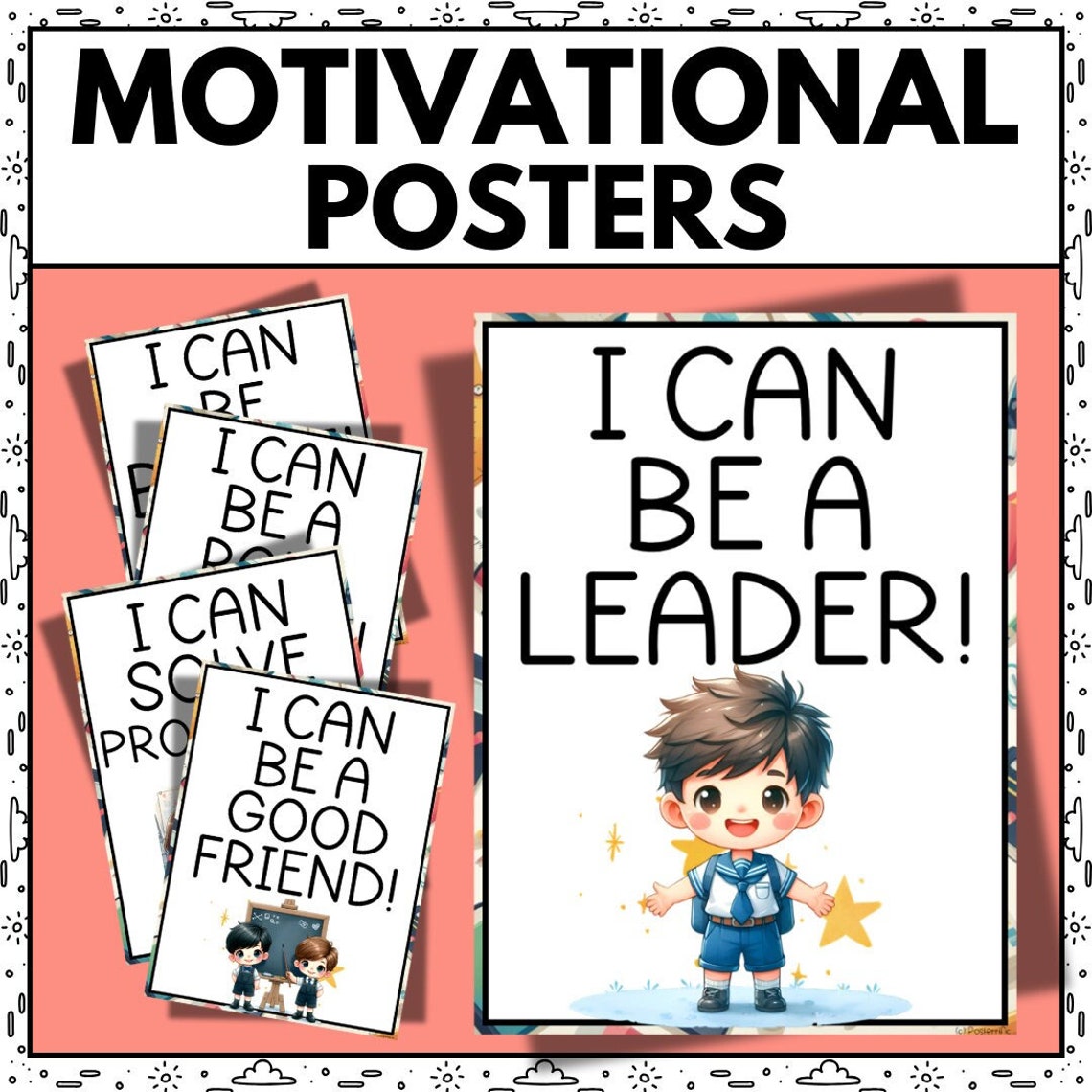 I Can Motivational Posters for Kids Bulletin Board Classroom Decor ...
