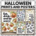 Cute Halloween Classroom Posters | Kids Bulletin Board Decor (PDF) - Etsy